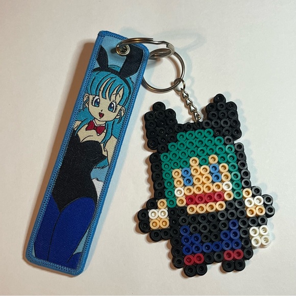 Accessories | Dragon Ball Bulma Keychain Pixel Art Bundle | Poshmark